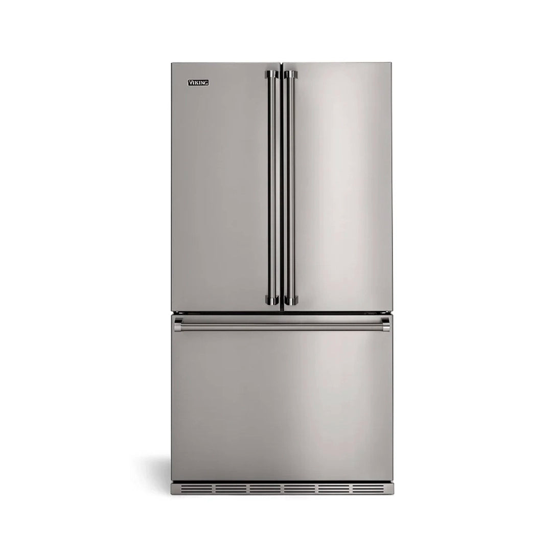 Viking 3 Series RVFFR336SS 36" Stainless Steel French Door Refrigerato ...