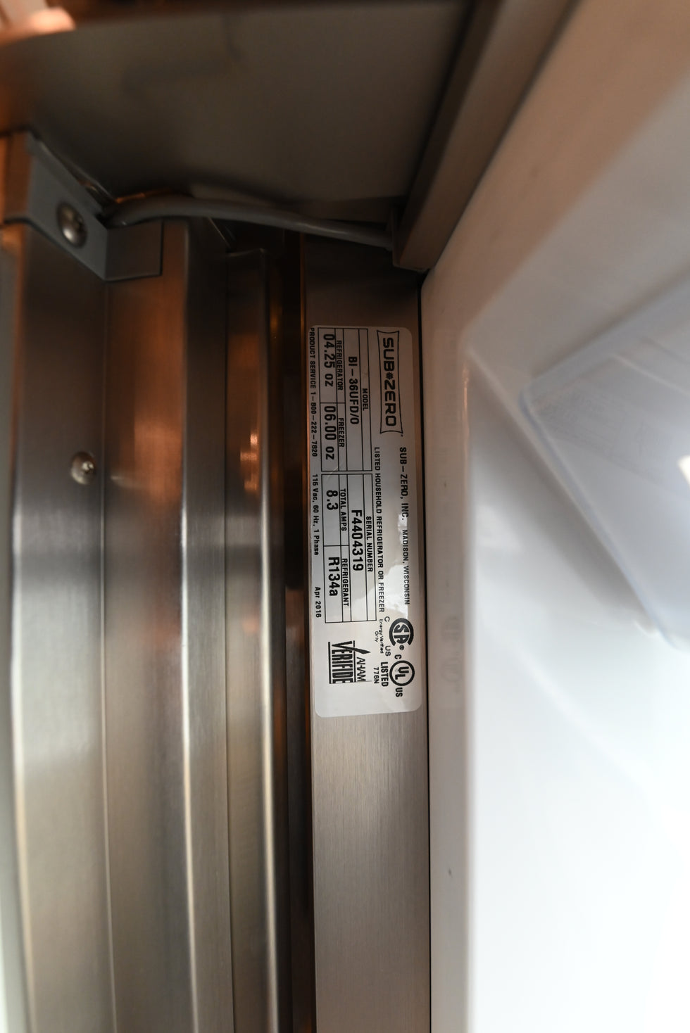 Sub-Zero Certified BI-36UFD/0 36" Stainless Steel Paneled French Door ...