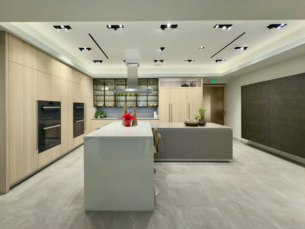 eggersmann Modern Light Ash Showroom Kitchen with Island, Miele Applia ...