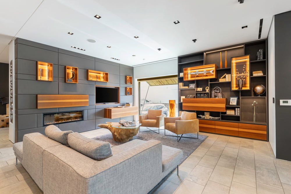 eggersmann Schmalenbach Modern Larch Smoked Veneer with Grey Parsol Gl ...