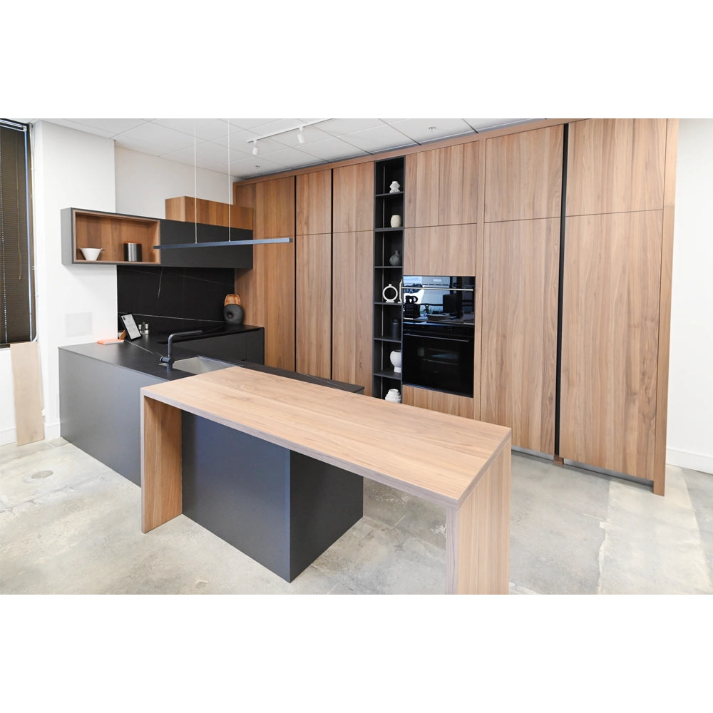 Lusso Eco-Friendly Natural Wood Modern Showroom Display Kitchen ...