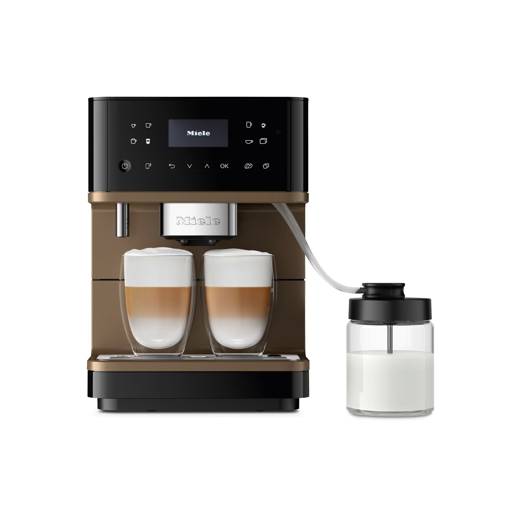 Miele CM 6360 MilkPerfection | Obsidian Black/Bronze – Aurora Circ